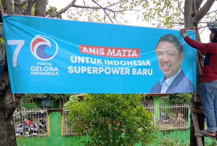 Anis Matta Roadshow di Sulsel, Ribuan Baliho dan Spanduk Partai Gelora ...