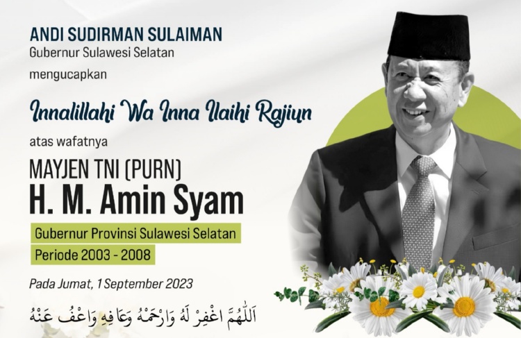 Gubernur Sulsel Sampaikan Duka Wafatnya Amin Syam - Pluz.id