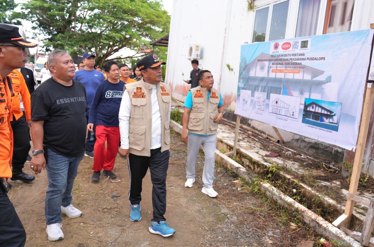 Pj Gubernur Peletakan Batu Pertama Pembangunan Gedung Pusdalops BPBD ...
